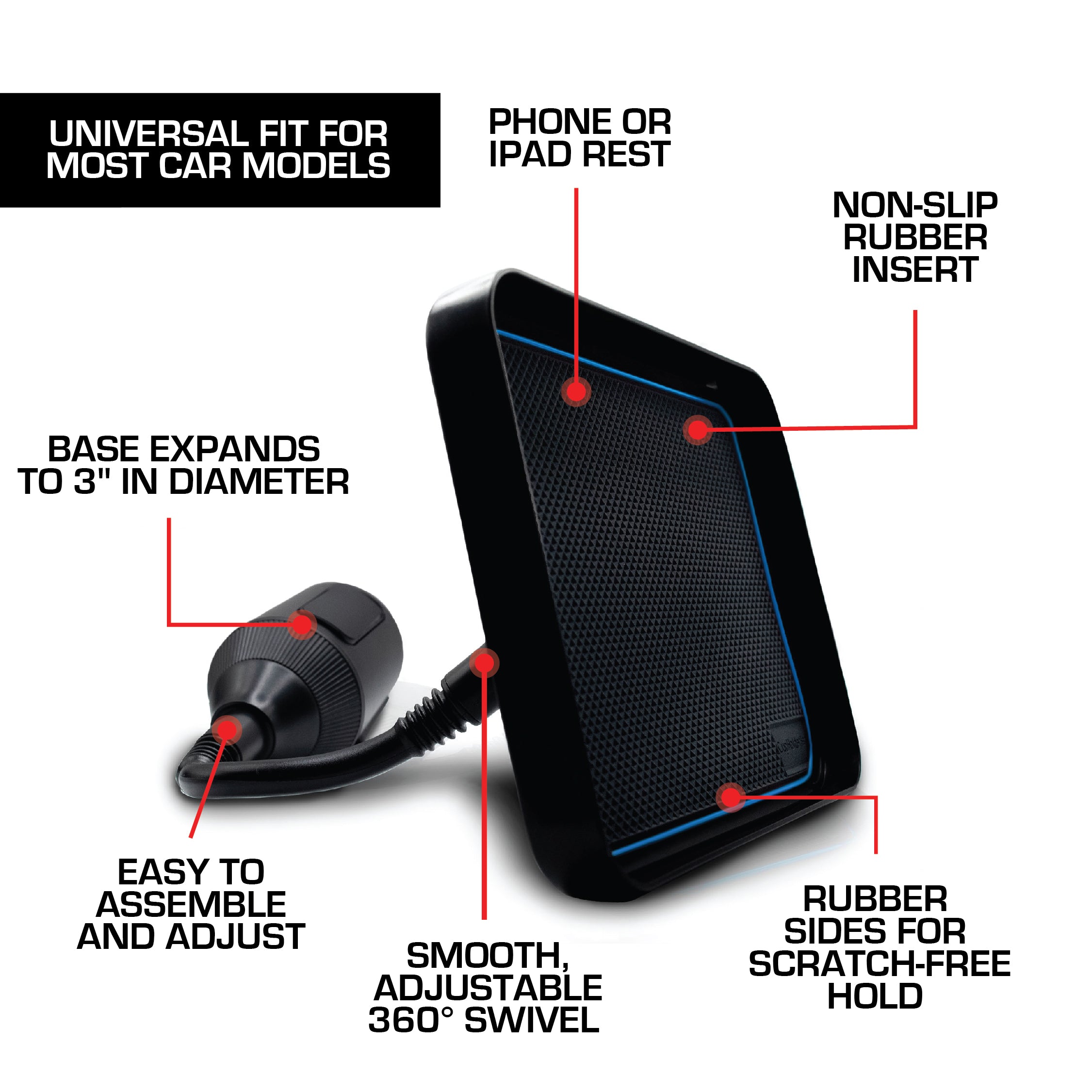 CupHolderHero Universal Multifunction Tray